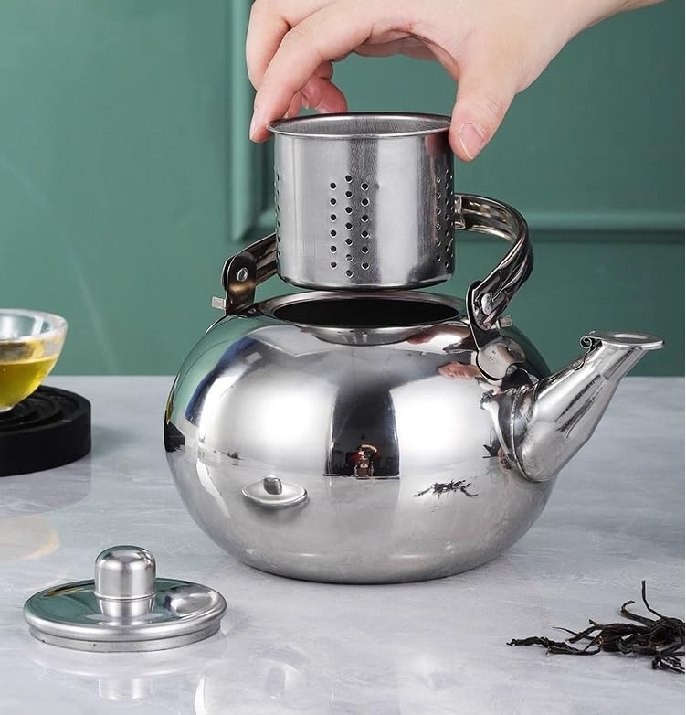Tea Kettle Stovetop Whistling Tea Kettle Small Modern Whistling Kettle Stovetop Teapot Stainless Steel Teapot Kettle For Kitchen Stove Top Kettle Tea Kettle for Stove Top