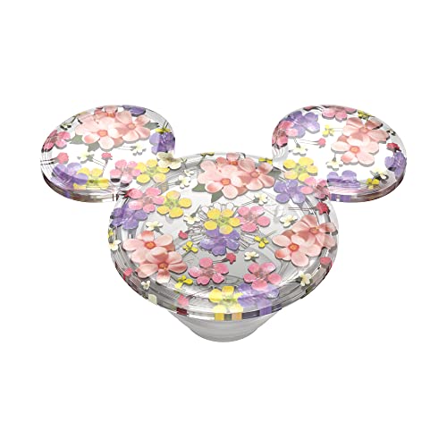 PopSockets Phone Grip with Expanding Kickstand, PopSockets for Phone, Disney, Mickey Earridescent - Cascading Flowers