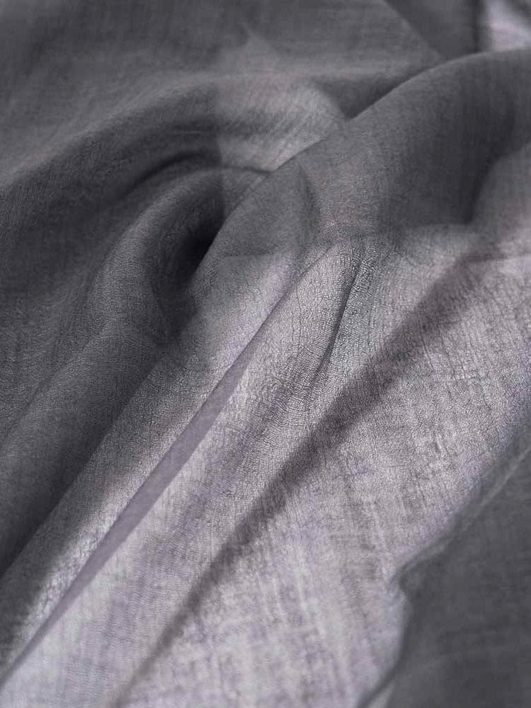 Ovcio Featherlight Charcoal Gray Cashmere Scarf - 100% Pure Cashmere Wrap Scarf for Women (87x39) with Gift Box