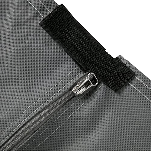 VEVOR RV Cover, 30'-33' Travel Trailer RV Cover, Windproof RV & Trailer Cover, Extra-Thick 4 Layers Camper Cover, Waterproof Ripstop Anti-UV for RV Motorhome with Adhesive Patch & Storage Bag,Grey