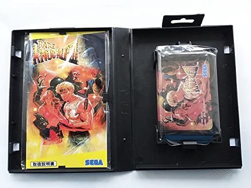 MD Game Bare knuckle 3 Japan Version Box+Manual+Cartridge (Black)