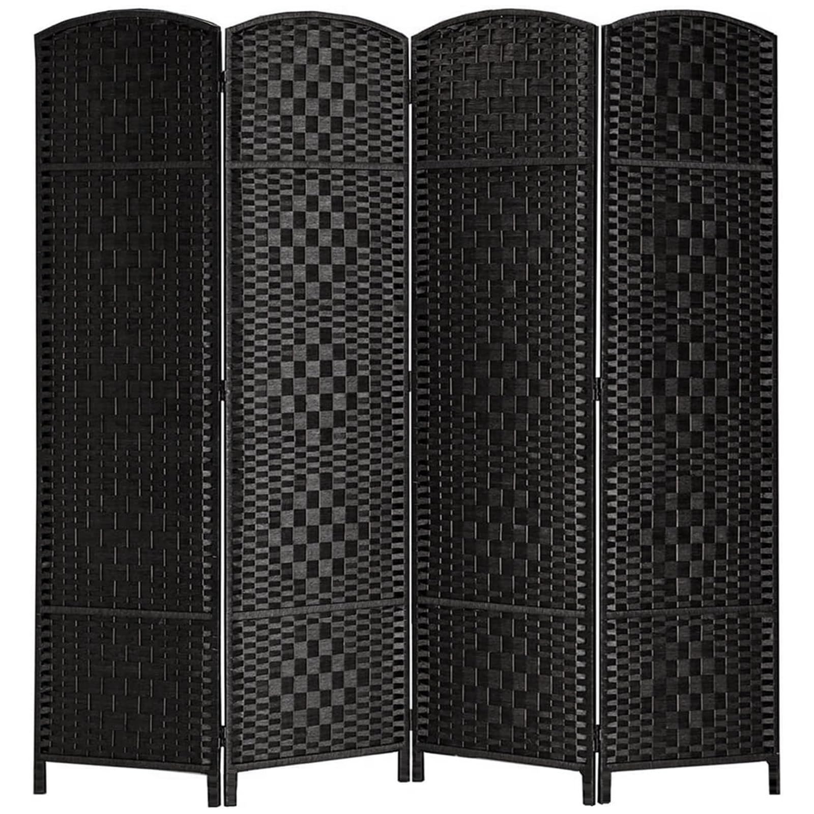 Rose Home Fashion Room Divider, Room Dividers and Folding Privacy Screens, 16" Privacy Screen 4 Panels Room Divider Wall Partition Room Dividers Panel Screen,6 ft.Tall, White