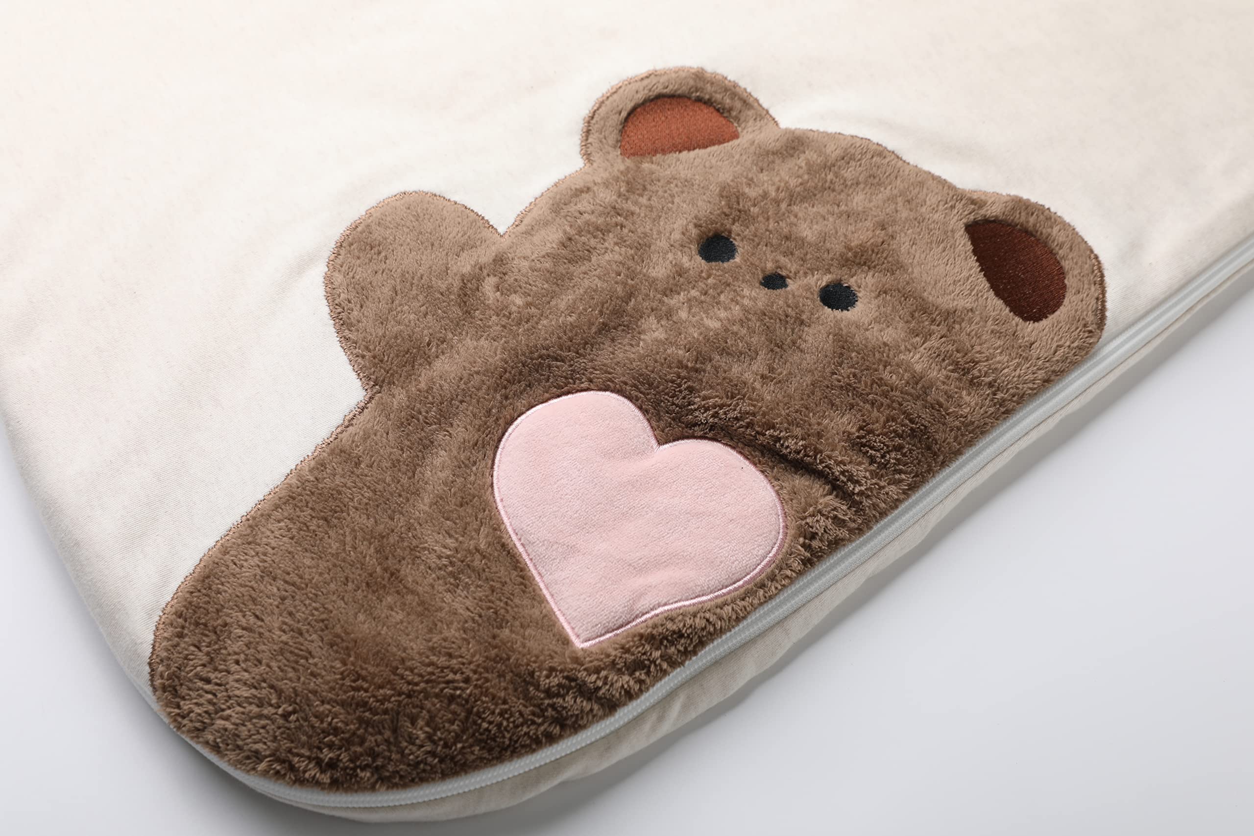 Owlivia Baby Sleep Sack, 100% Organic Cotton Toddler Sleeping Bag, TOG 2.5 Unisex Wearable Blanket For Winter (6-18 Months, Brown Bear)