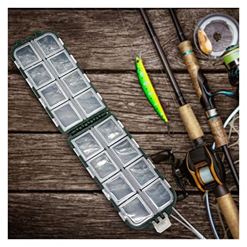 MEFESE Fishing Tool Box Portable Small Bait Hook Storage Box with 8 Individual Compartments Fishing Accessories