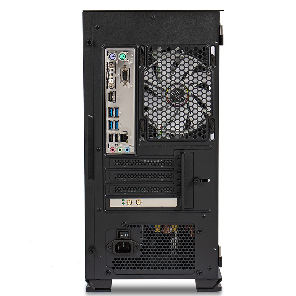 MXZ Gaming Desktop PC Computer I3 12100F, GTX1660S,16G DDR4, NVME M2 500GB SSD, 6 RBG Fans, Windows 11 Pro Ready to use (I3 12100F | GTX1660S Black)