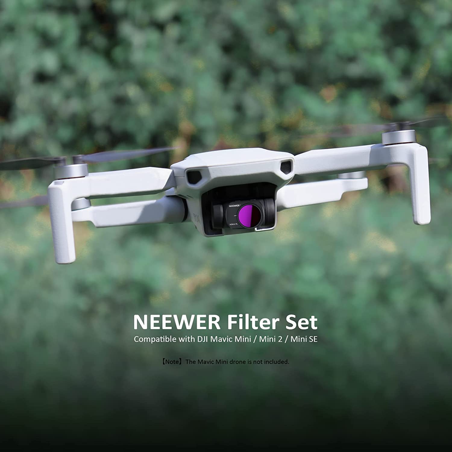 NEEWER ND Filter Set Compatible with DJI Mavic Mini/Mini 2/Mini SE/Mini 2SE Accessories, 5 Pack Polarizer ND Filters Include ND4PL ND8PL ND16PL ND32PL ND64PL