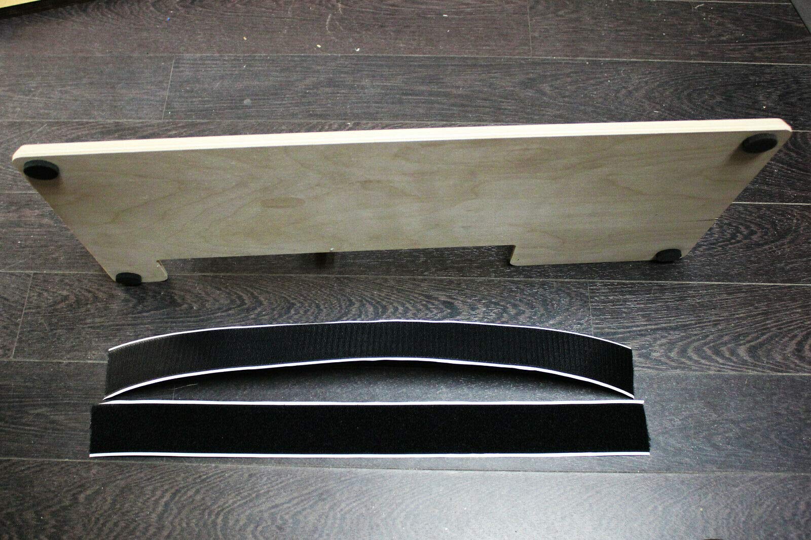Guitar Effects Pedal Board Wood 2-Tier Platform Stand