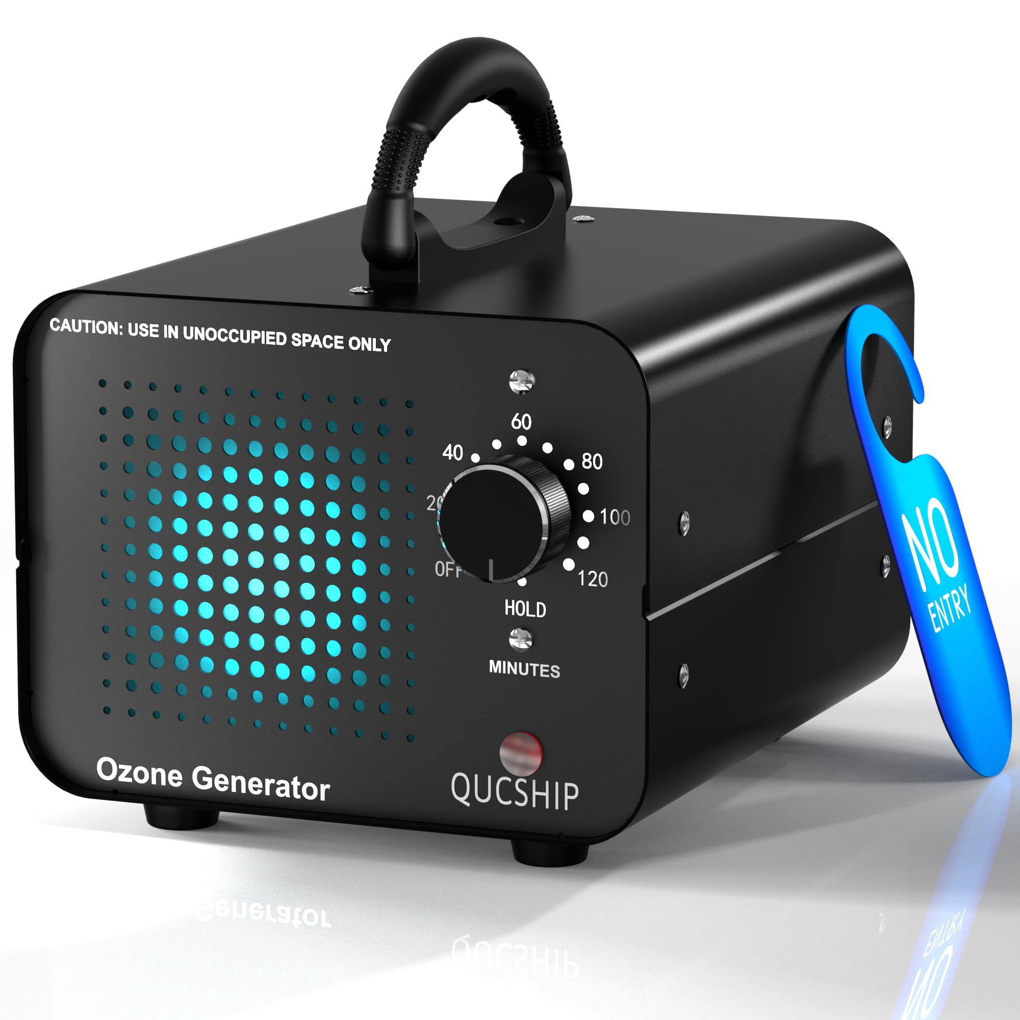 Ozone Generator 12,000mg/h - Commercial Ozone Machine, High Capacity Ozone Machine Odor Removal & Home Ozone Generator, Ideal for Home, Basement, Smoke, and Pet Room etc