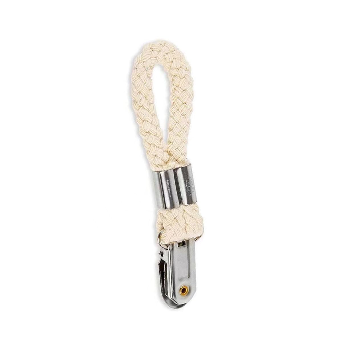 Xzhixiao 4pcs Rust-Resistant Metal Cotton Rope Towel Clips, Hanging Clips for Drying Towels and Other Fabric Items, Suitable for Home Bathrooms