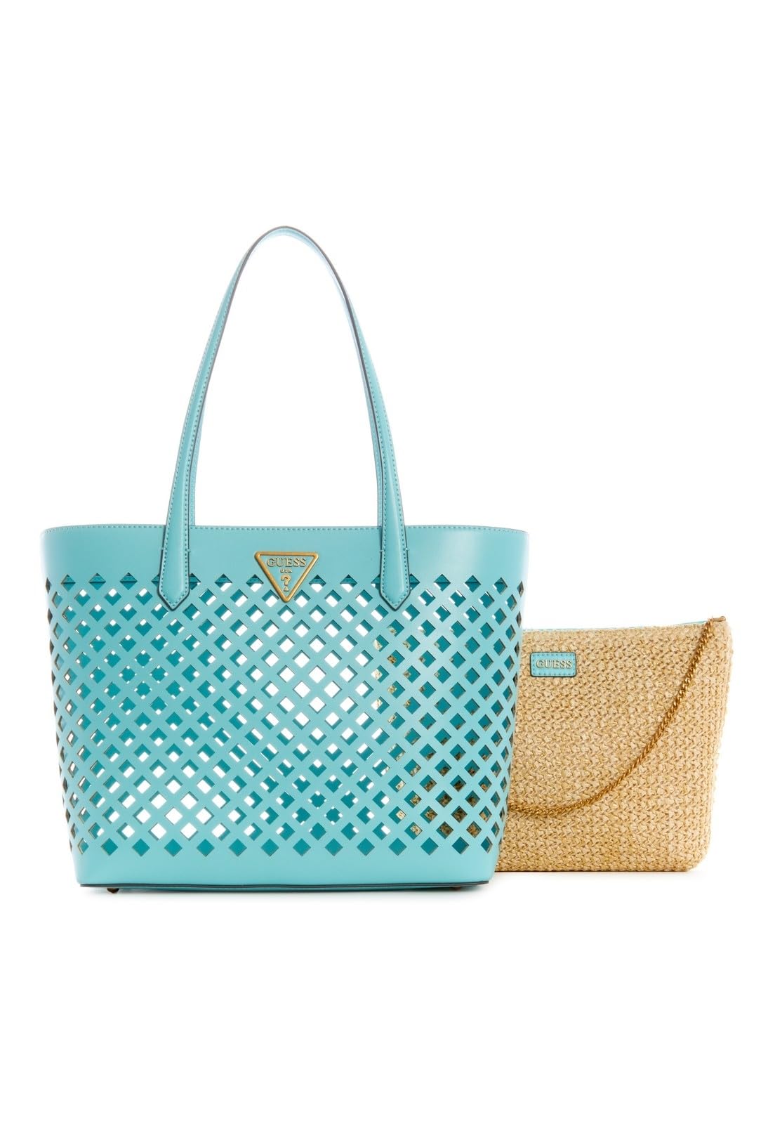 GUESS Aqua Tote Turquoise One Size