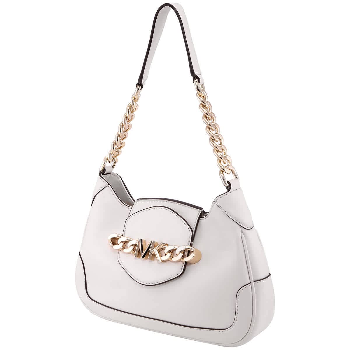 Michael Kors Light Cream Small Hally Shoulder Bag