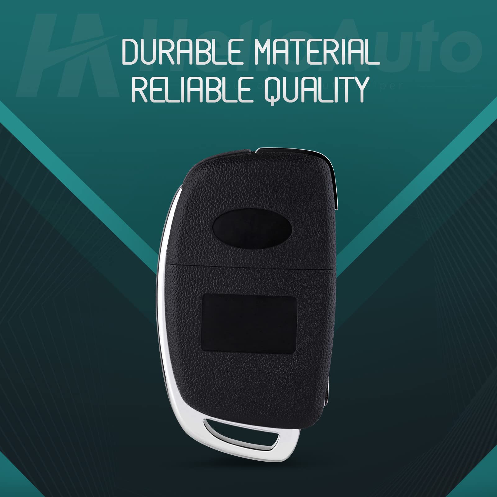 Key Fob Fits Hyundai Sonata Santa Fe with Flip Uncut Blank HelloAuto Replacement Remote Key Shell for Hyundai