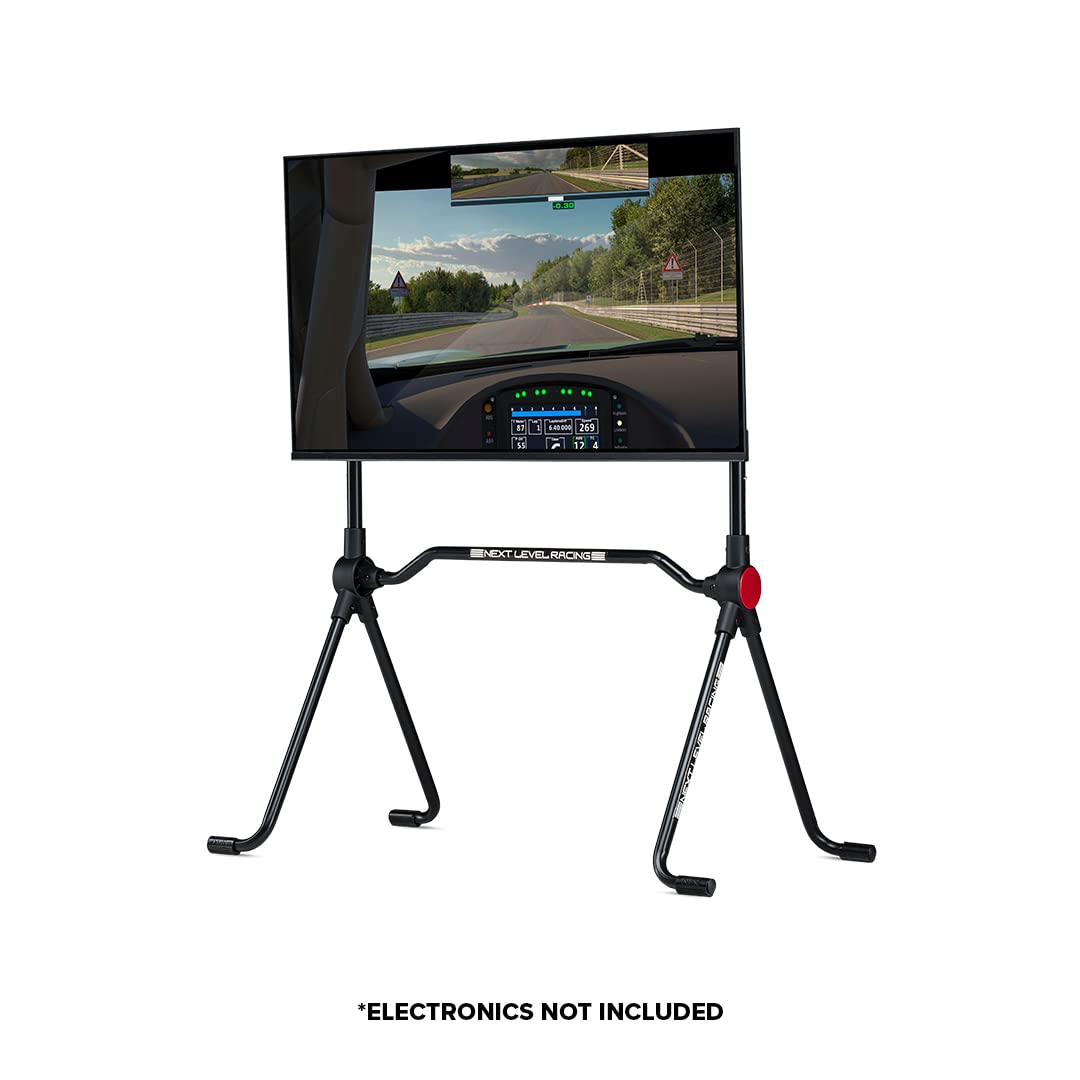 Next Level Racing F-GT Lite Formula & GT Foldable Simulator Cockpit and Lite Free Standing Monitor Stand - Bundle