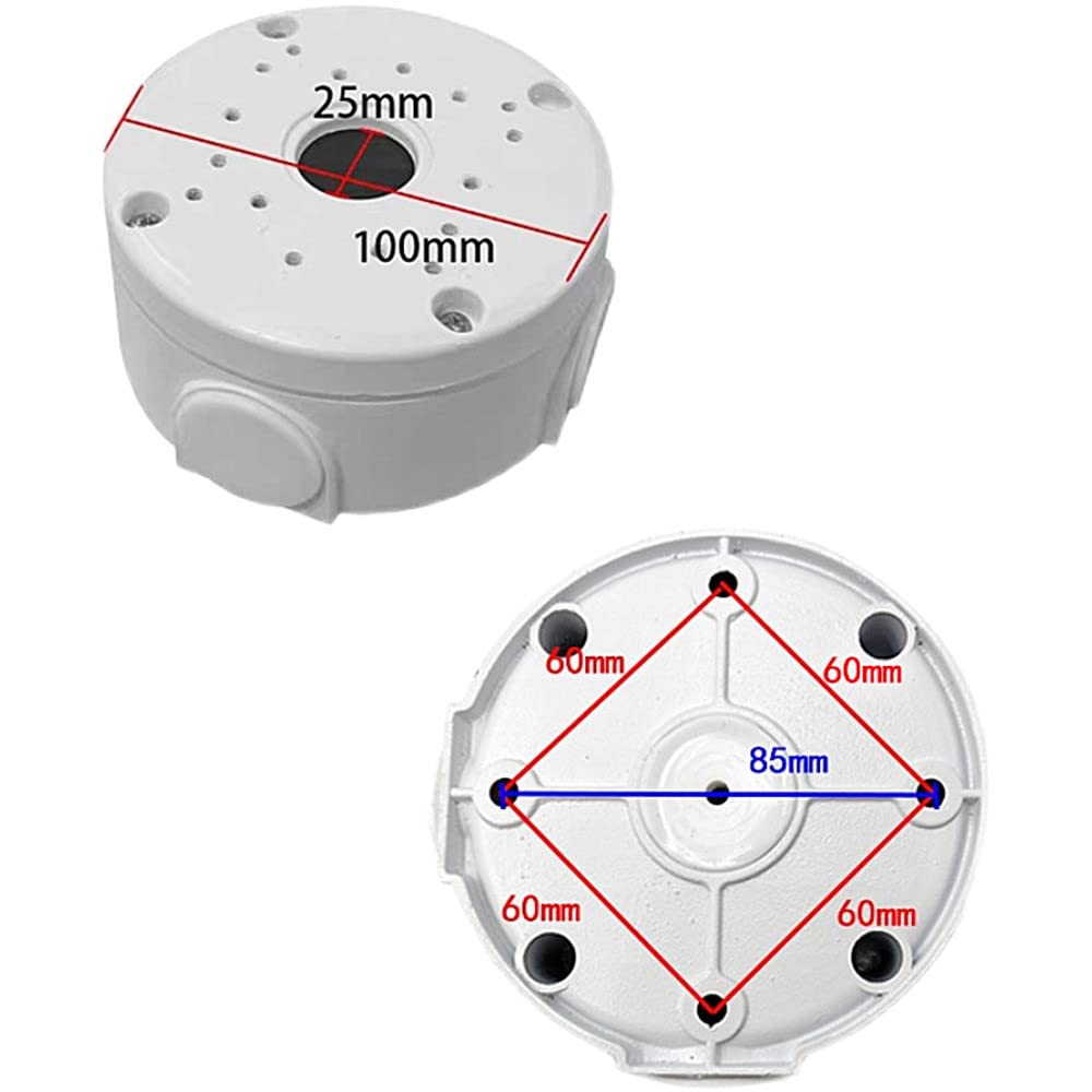 OdiySurveil CCTV Camera Junction Box, Universal Junction Box Compatible with Arlo Solar Panel and Reolink Solar Panel,Outdoor/Indoor Use CCTV Junction Mounting Box