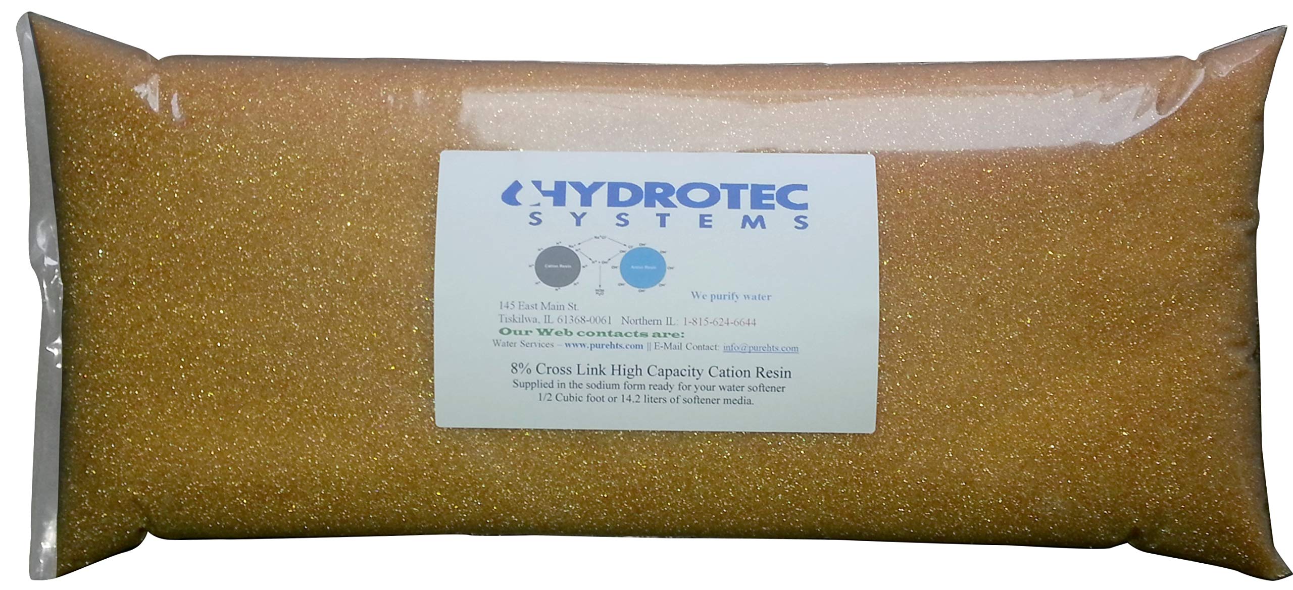 MOBILE H2O 12.5 pounds – ¼ Cubic Foot - 8000 Grain (Virgin) Water Softener Resin, MSW0618-M-8000-W or On The Go Softeners.