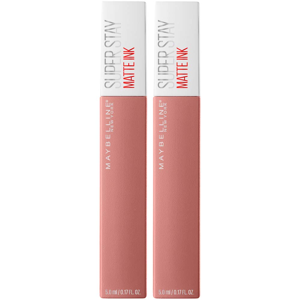 Pack of 2 Maybelline New York SuperStay Matte Ink Liquid Lipstick, Heroine # 25, 0.15 pounds