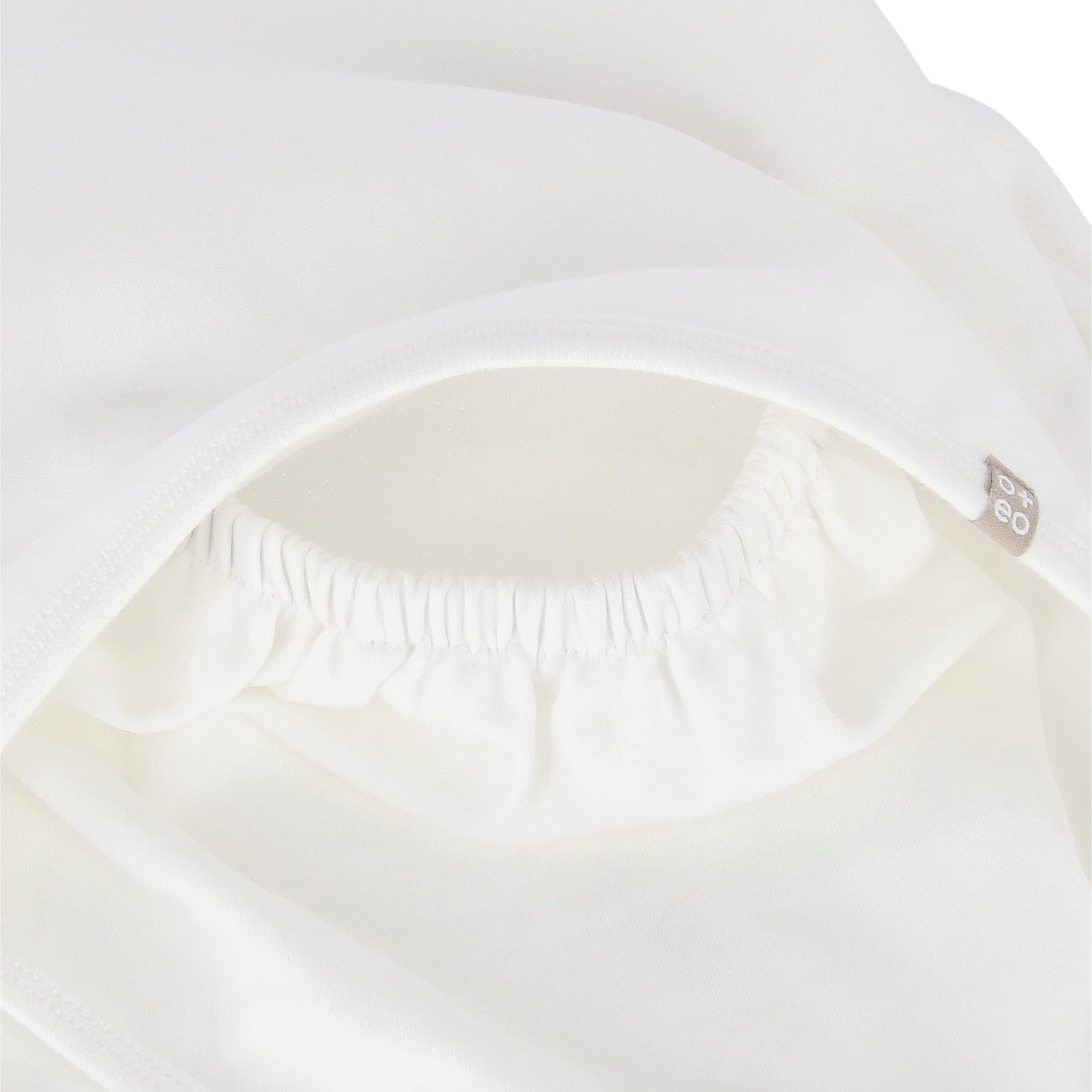 OETEO Organic Cotton Easy-to-Wear No Snaps Baby Bodysuits (Green 4 Piece Set, 3-6 Months)