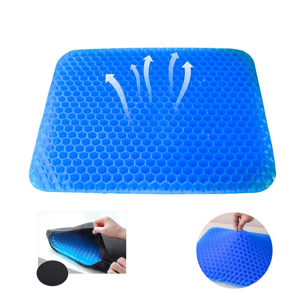 LovezZ Multi-Functional Gel Cushion, Cool and Breathable, high-Elastic Chair seat Support Cushion, Relieve Hip Fatigue