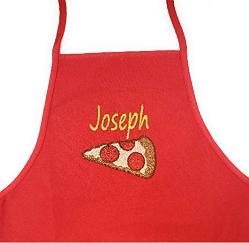 Personalized Kids Apron Embroidered With Name and Design