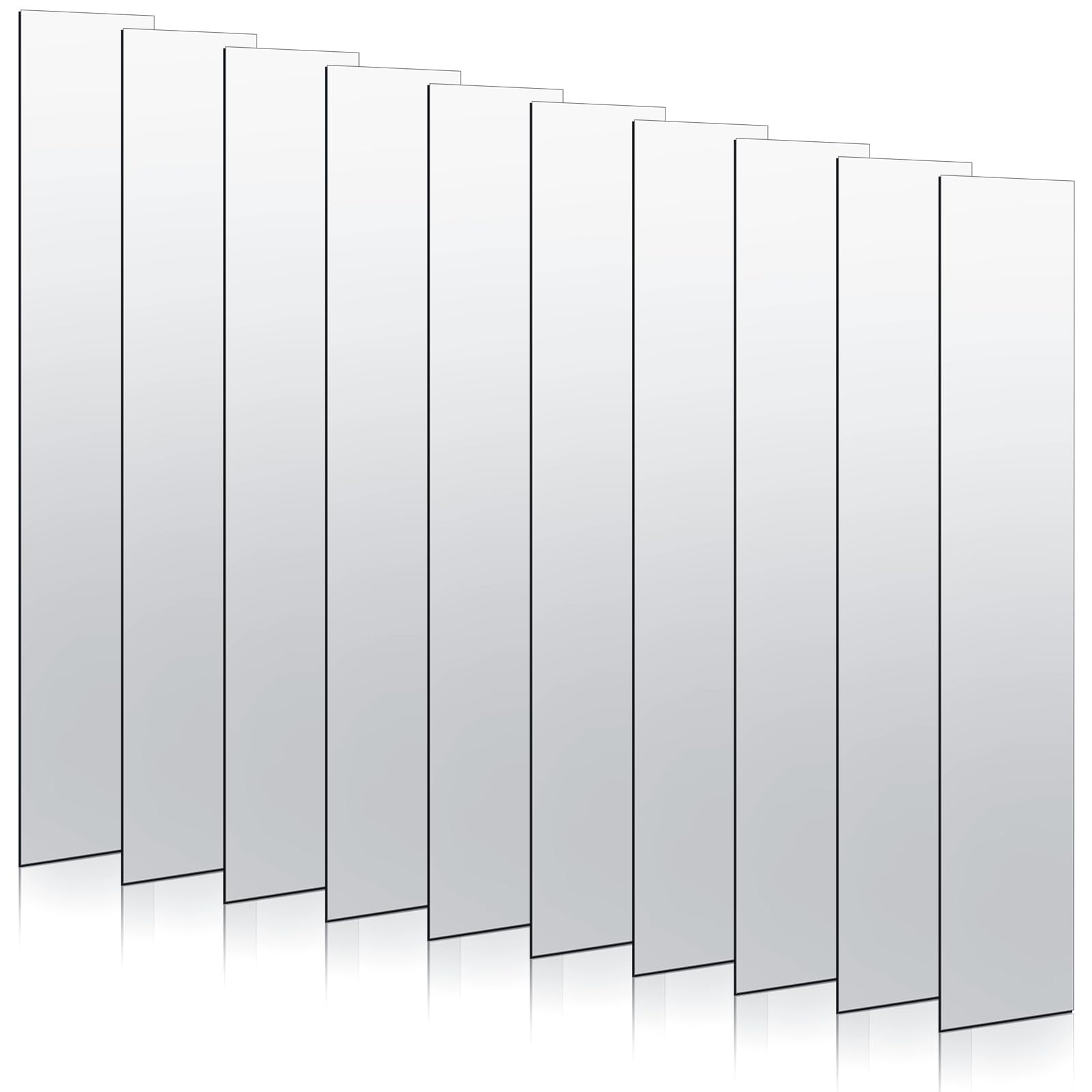 Yaocom 10 Pcs Pure Zinc Anode Sheet (99.995% Pure) for Zinc Plating and Zinc Electroplating, Zinc Electrode Strip 0.04' 'x 1'' x 6'' / 1mm x 25mm x 150mm
