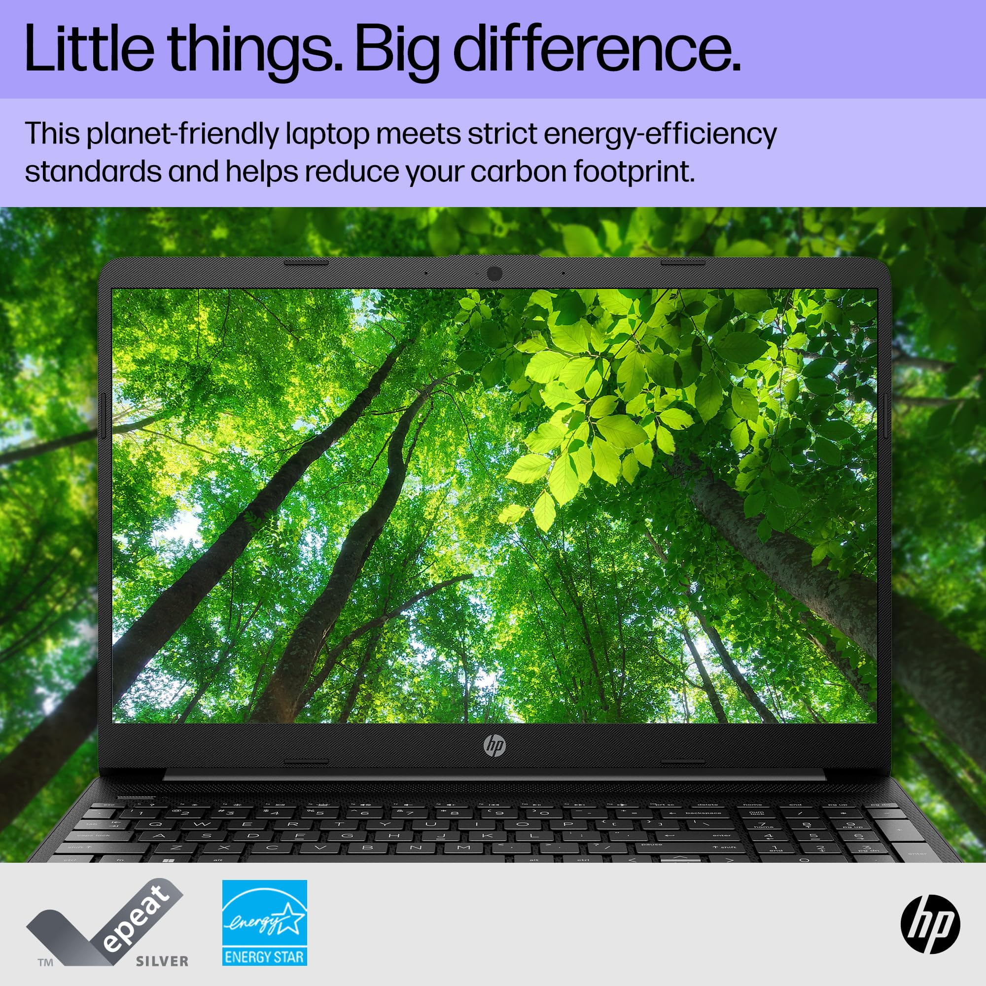 HP 2023 Newest Laptop, 15.6" Micro-Edge HD Display, Intel Pentium Silver Processor (4-core), 8GB RAM, 256GB SSD, Wi-Fi, Bluetooth, HDMI, Numeric Keypad, Windows 11 Home in S Mode