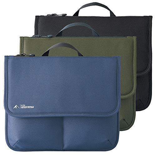 LIHIT LAB Tablet Sleeve with Pockets, 11.5 x 1 x 9.5, Black (A7767-24)