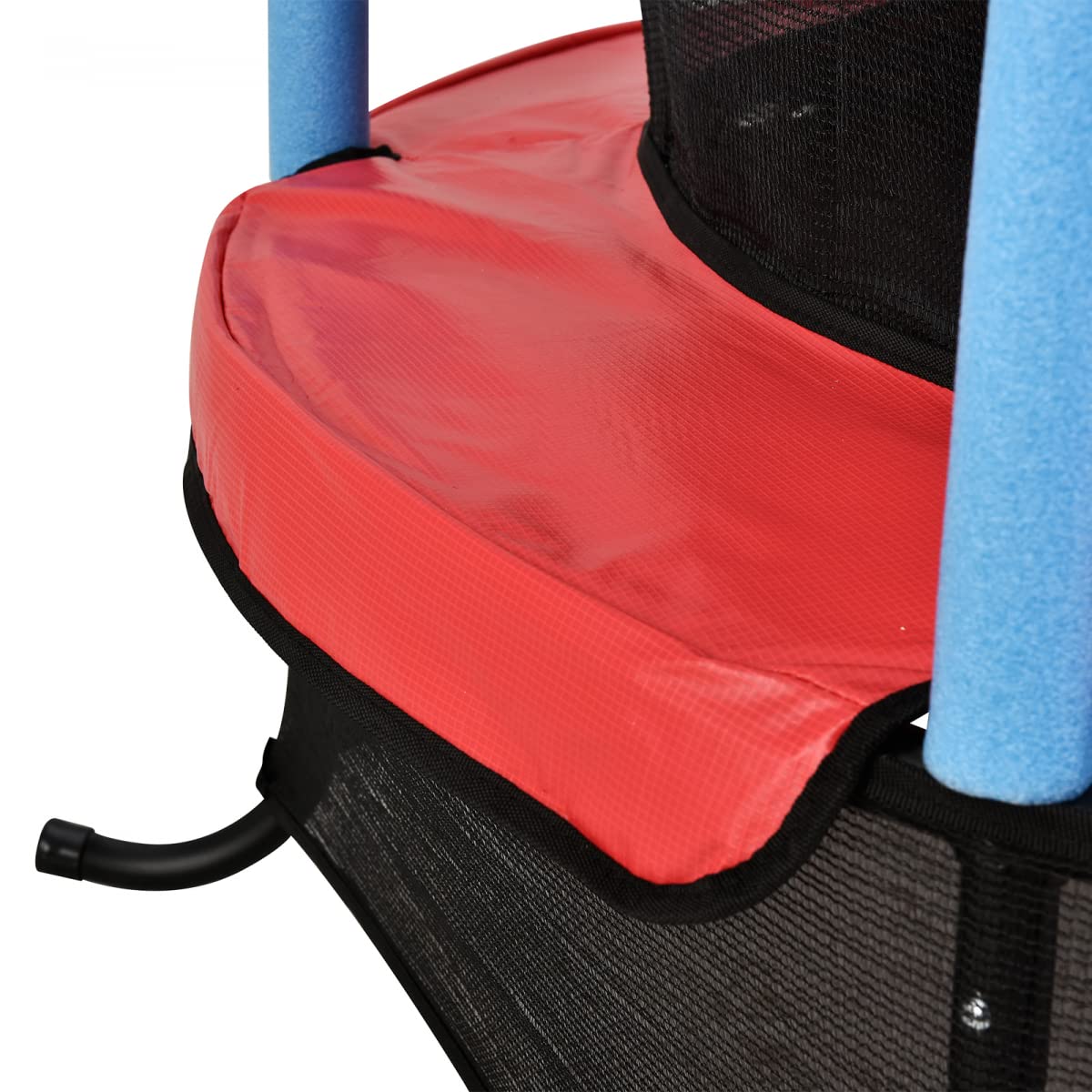 MengK FCH Kinder Trampolin Jumper 140 cm mit gepolsterten Stangen und Sicherheitsnetz