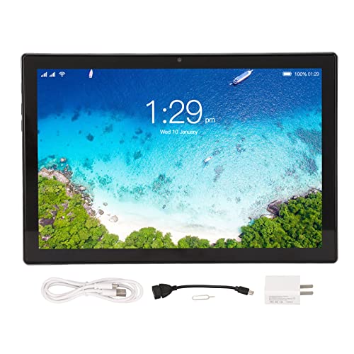 Rosvola Gaming Tablet, Octa Core CPU Tablet PC 4GB RAM 64GB ROM 100240V for Students (US Plug)