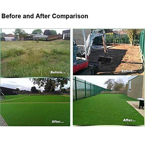 PET GROW Realistic Artificial Grass Rug - Indoor Outdoor Garden Lawn Patio Balcony Synthetic Turf Mat - Thick Fake Grass Rug 3.3 FT x5FT(16.5Square FT)