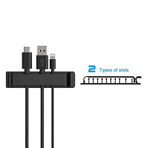 Network Storage Self-Adhesive Cable Buckle Nail Cable Holder Cable Clamp Cable Data Wall Usbhub3.0 Powe 7 Port (Black, One Size)
