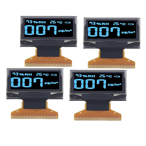 Organic Light Emitting Diode Display, Organic LCD Display 0.96in 128x64 Resolution Compact for DIY(Blue Displaying)