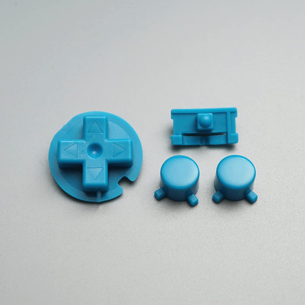 New Custom IPS Buttons D-Pad A B Buttons for Gameboy Pocket GBP IPS LCD Screen Kits (Lake Blue)