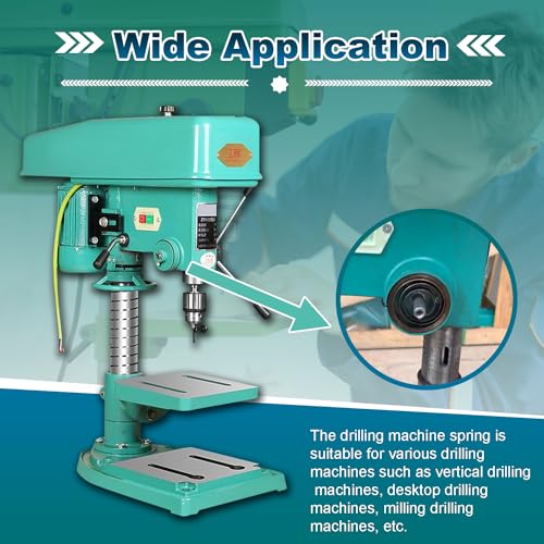 MroMax Drill Press Return Spring, Quill Spring Feed Return Coil Spring Assembly 60.63"x0.39"x0.06"1PCS