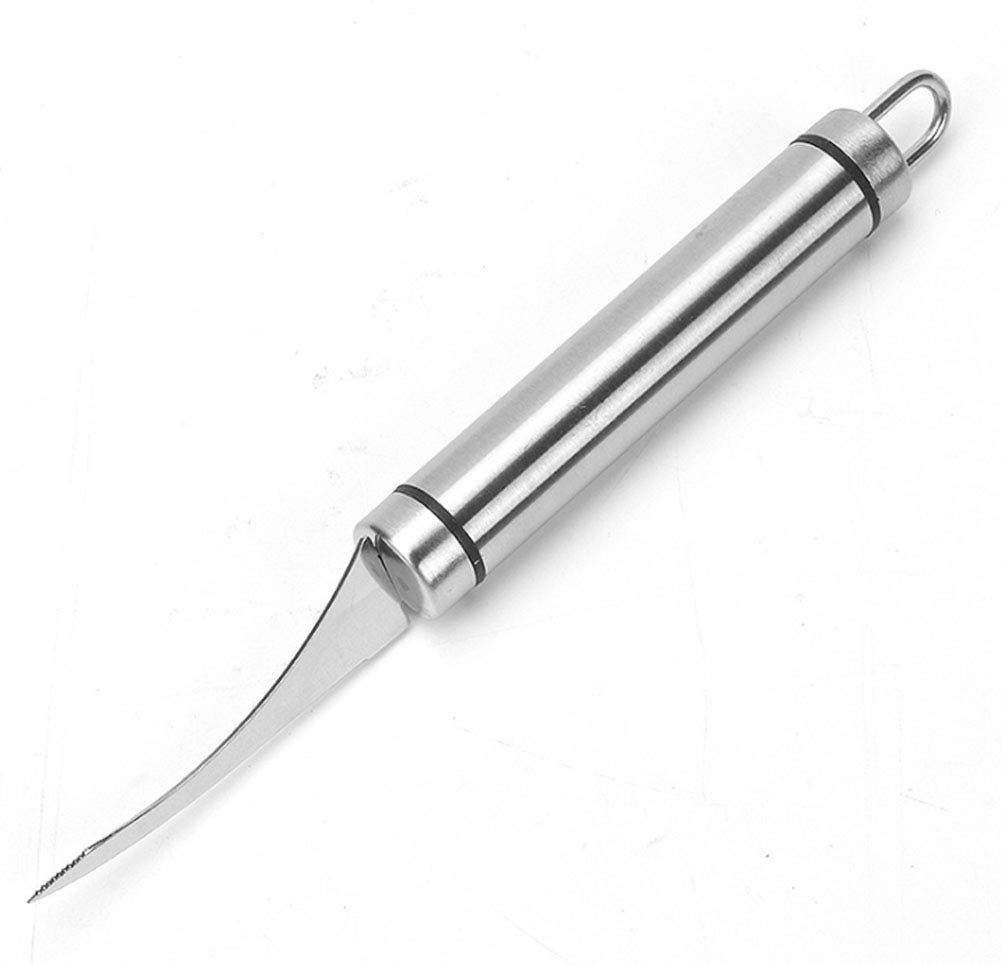 WOIWO 1 PCS Stainless Steel Shrimp Opener to Remove Shrimp Line Knife Cleaning Shrimp Line Profile Fish Belly Knife Shrimp Opener Shrimp Stripper Kitchen Tools