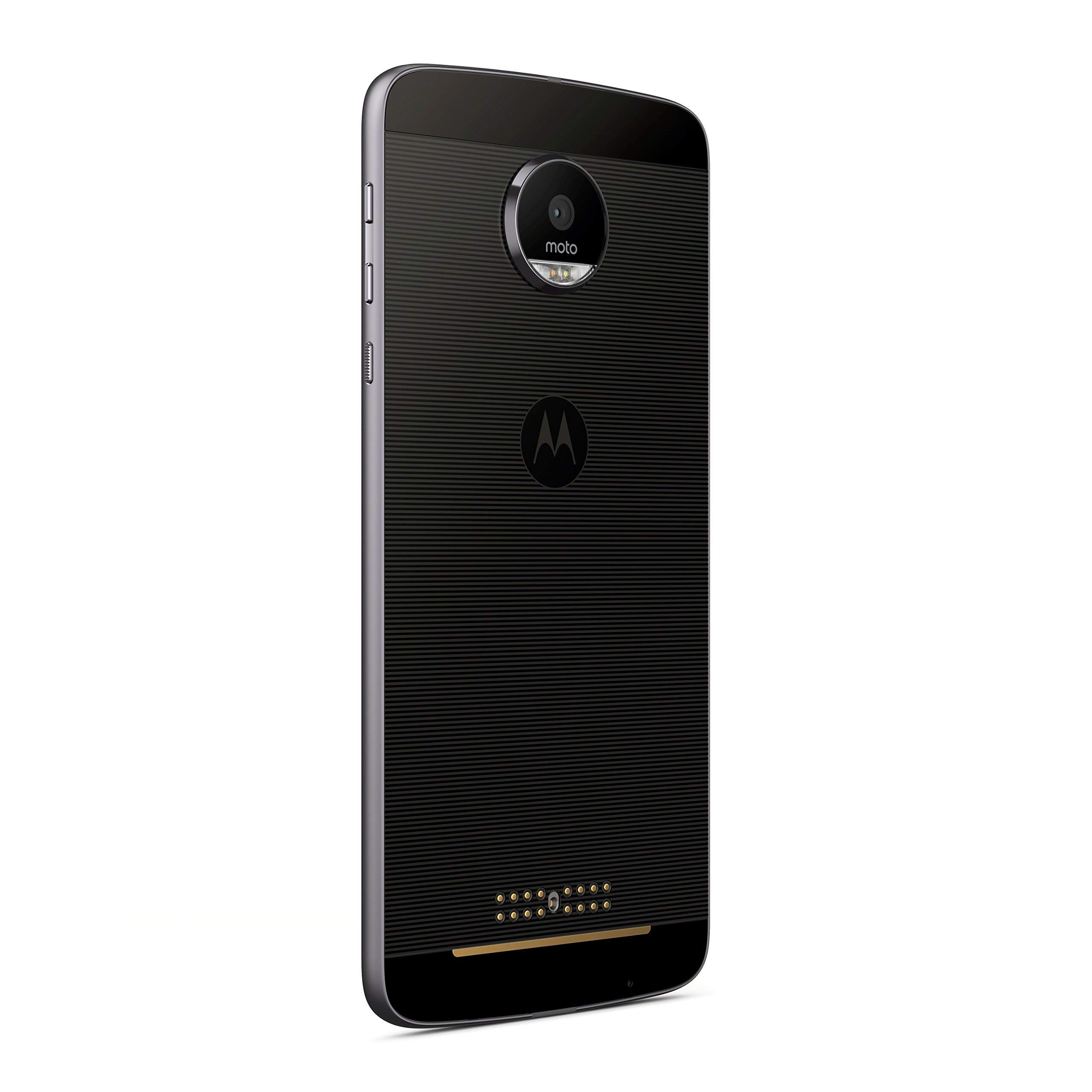 Moto Z GSM Unlocked Smartphone, 5.5" Quad HD screen, 64GB storage, 5.2mm thin - Black (Renewed)