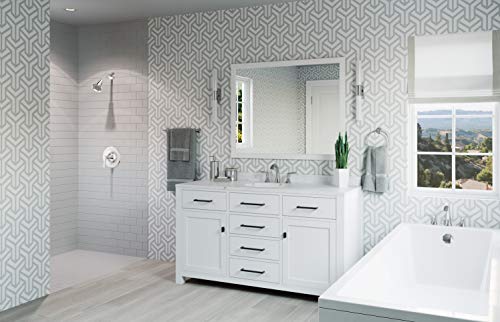 Pfister Weller Roman Tub Trim, Valve Not Included, 2-Handle, 3-Hole Install, Brushed Nickel Finish, RT65WRK