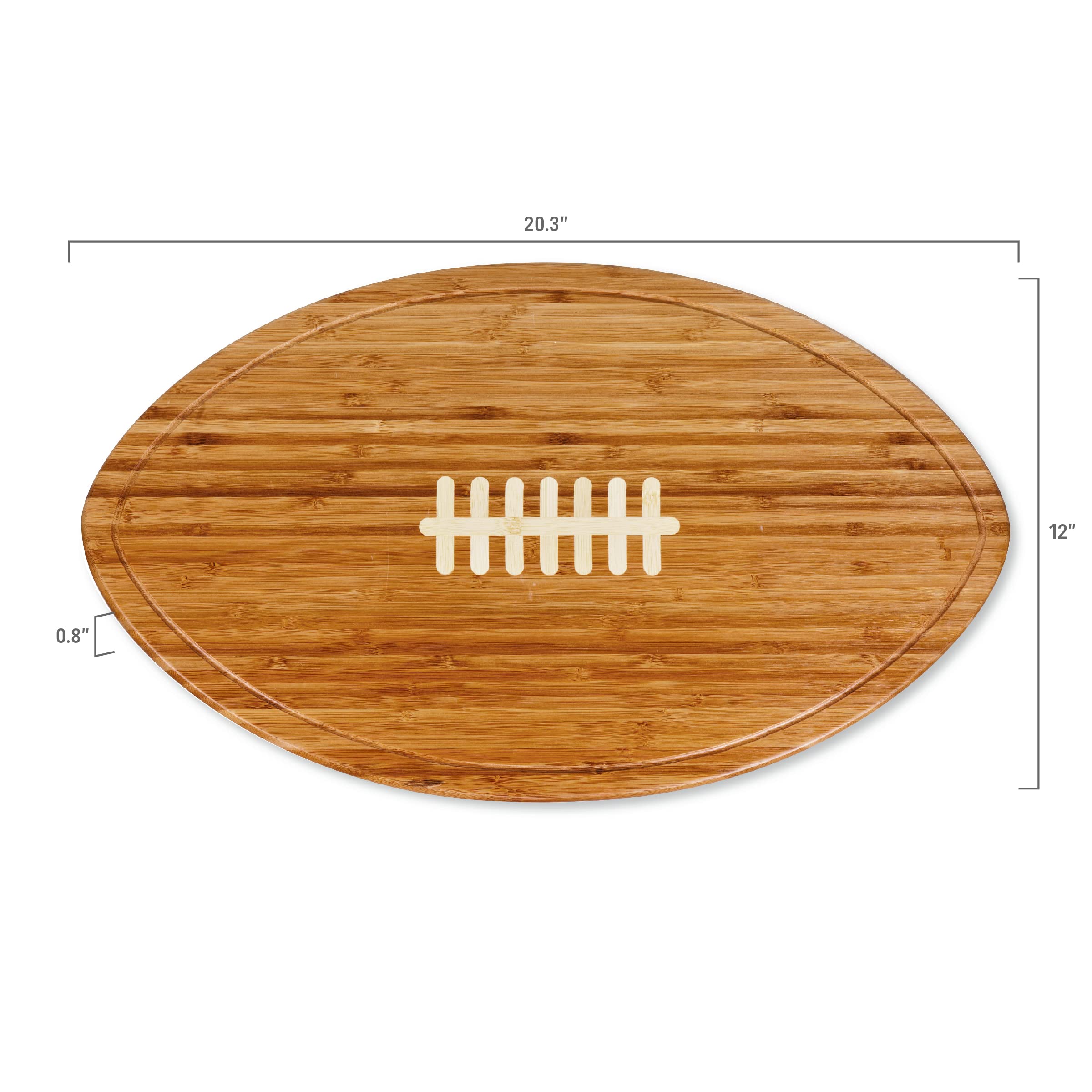 Natural Arizona Cardinals Kickoff Football Cutting Board & Serving Tray