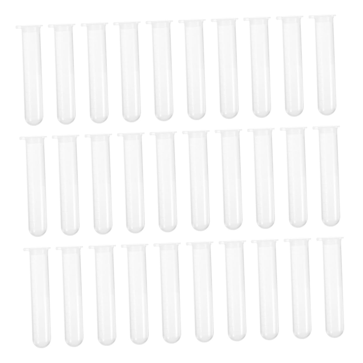 ULDIGI 60pcs Bead Bottle Embroidery Case Storage Case Organizer Felting Storage Pin Storage Sewing Tubes Holder Transparent Plastic