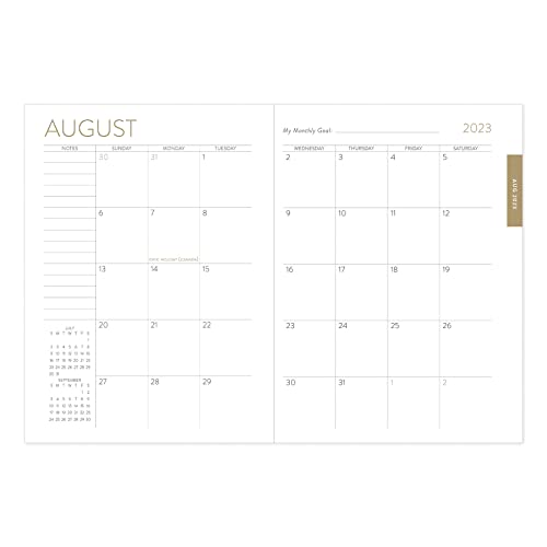 Legacy Pretty Petals Blue 8.5 x 7.25 Paper Seedlings 17 Month 2023-2024 Faith Planner