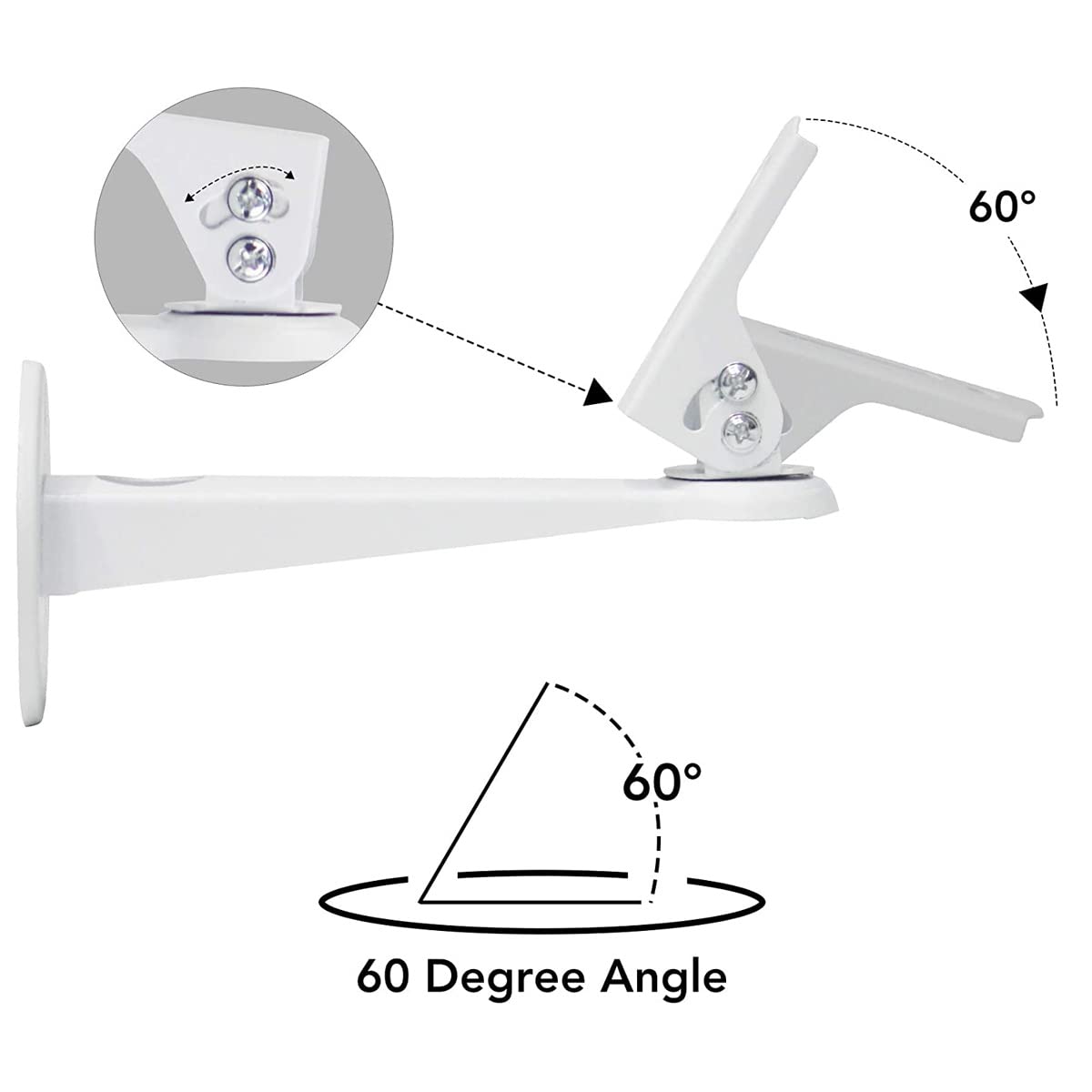 PUYREEINN Universal CCTV Security Camera Mounting, IP Camera Bracket, Aluminum Alloy Indoor Outdoor Wall Ceiling Mount for CCTV Security Cameras/IP Cameras/Dome Camera(1 Pack)