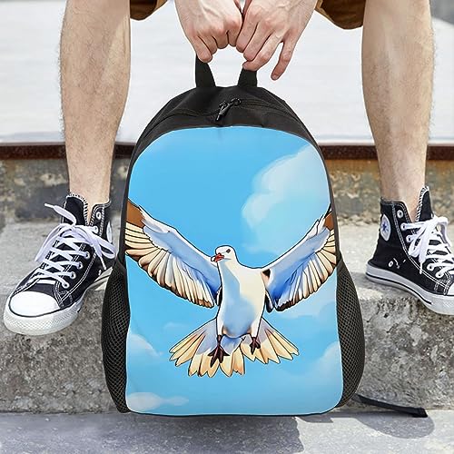 RLDOBOFE Seagulls in flight Backpack For Women Men Travel Laptop Backpack Rucksack Casual Daypack Lightweight Travel Bag