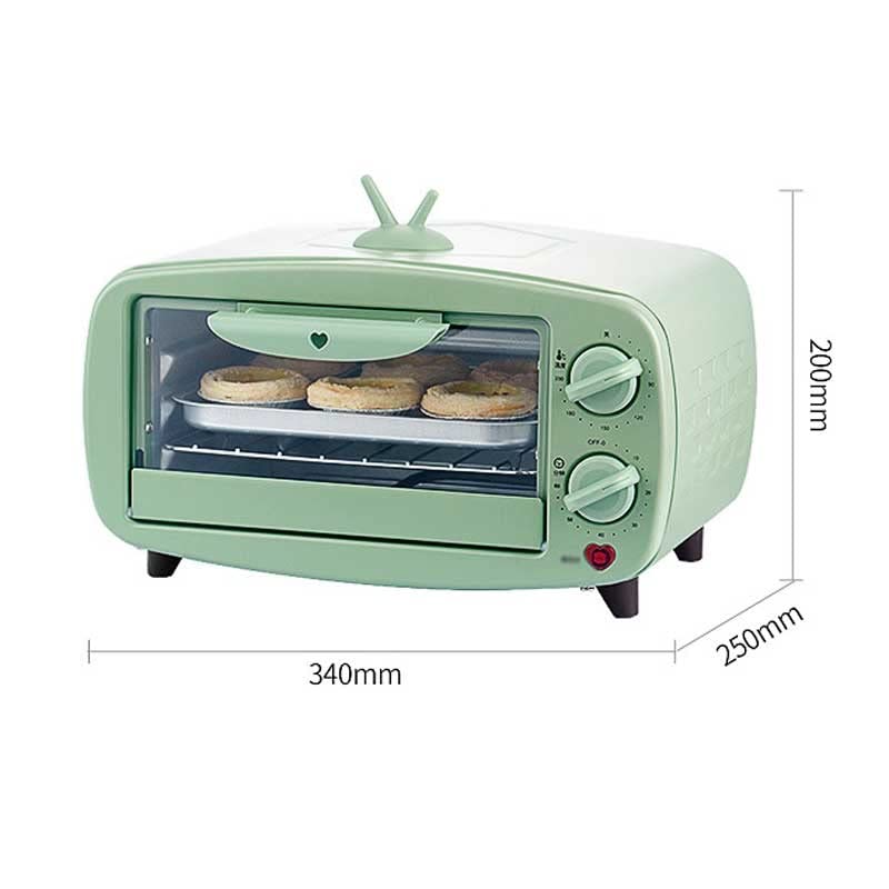 Guyana Mini Household Electric Oven Multifunctional Pizza Cake Baking Oven With 60 minutes Timer Stainless Steel Toaster 2 Layers