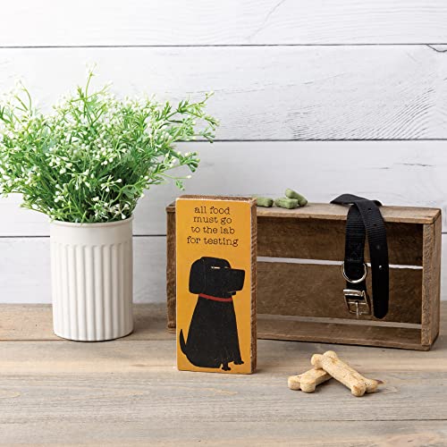 Primitives by Kathy All Food Must Go To The Lab For Testing Home Décor Sign