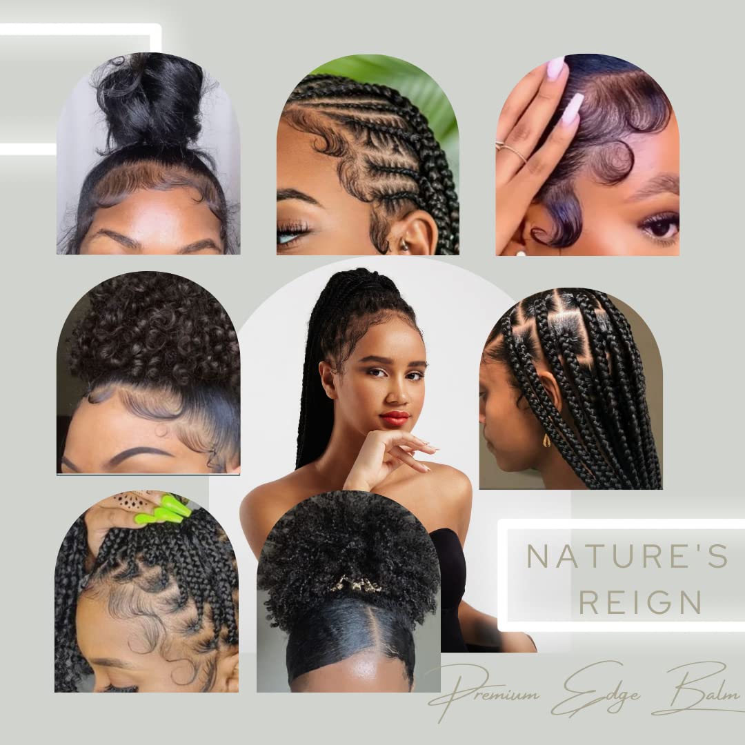 Premium Grade Edge Control- 5oz.- Strong Hold, for 4c hair, adults and kids, No flaking, Non-Greasy (Mango)