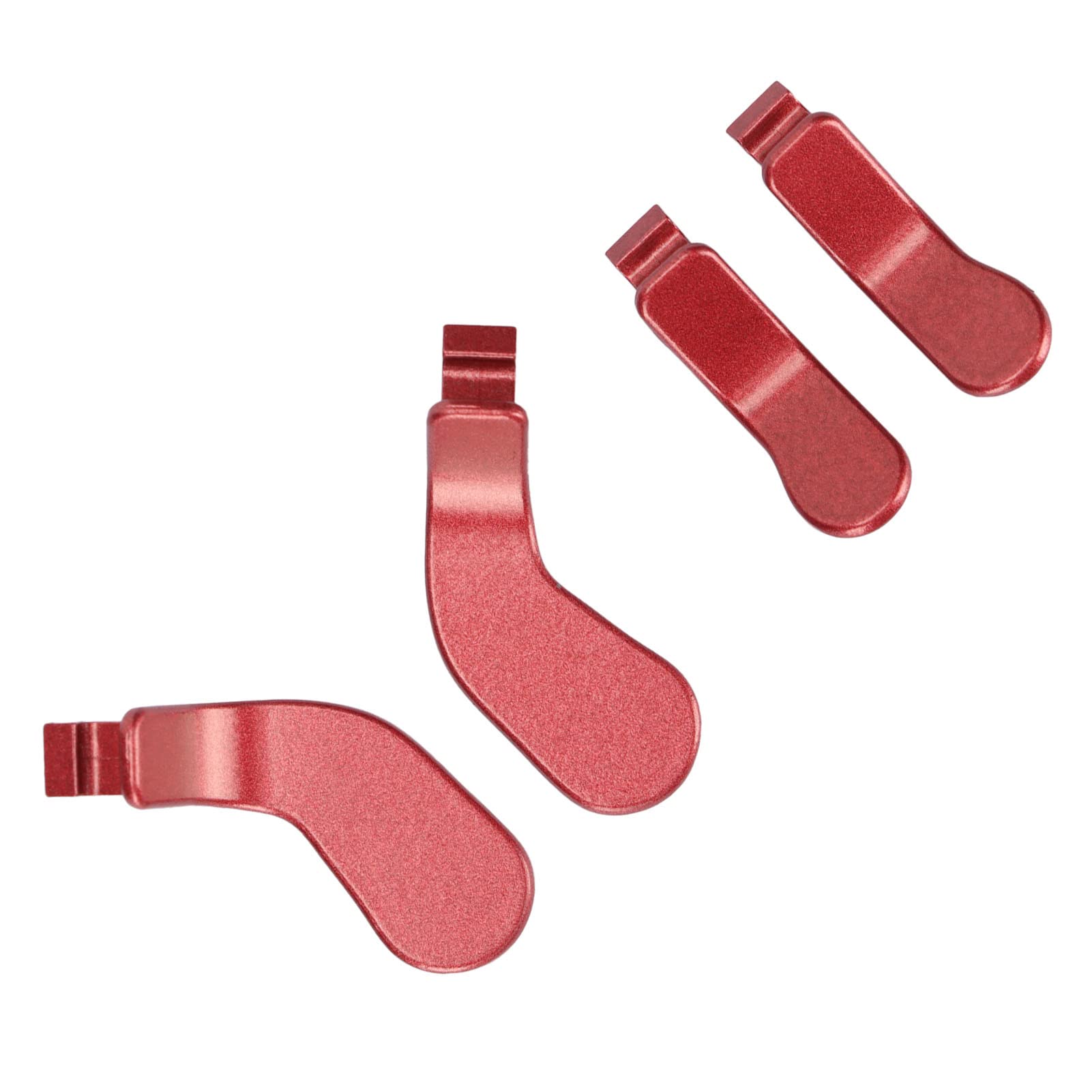 Metal Paddles, Stainless Steel Fashion Appearance Interchangeable Paddles Red 4pcs Easy To Replace for Xbox One Elite Series 2