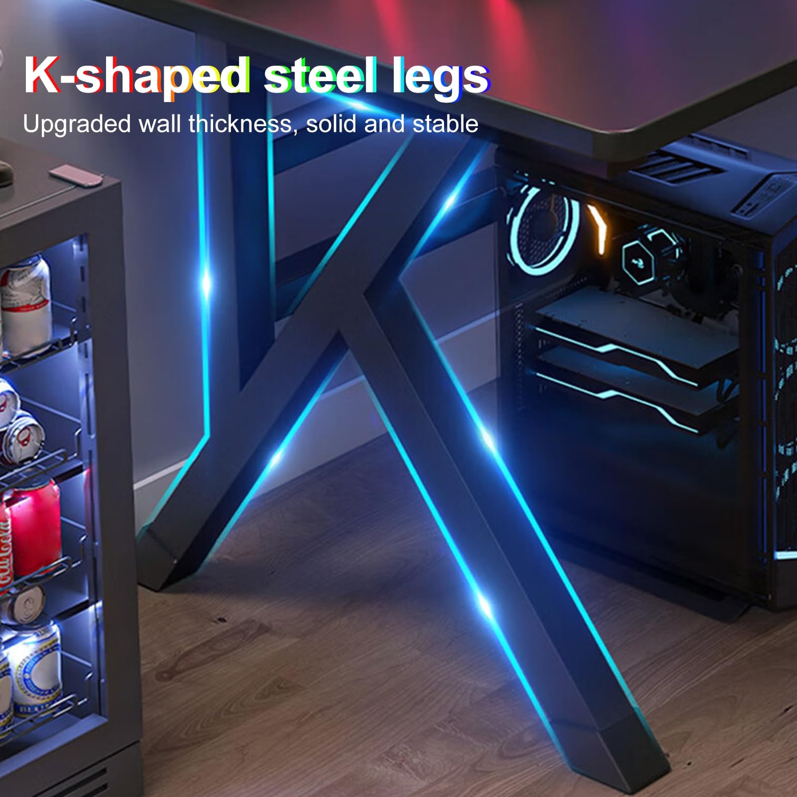 Standing Desk, Computer Table Ergonomic Computer Desk for Work Office Home, Modern Gaming Desktop Workstation, Small Computer Office Desk, Modern Simple Style Writing Study Work Table for Home Bedroo