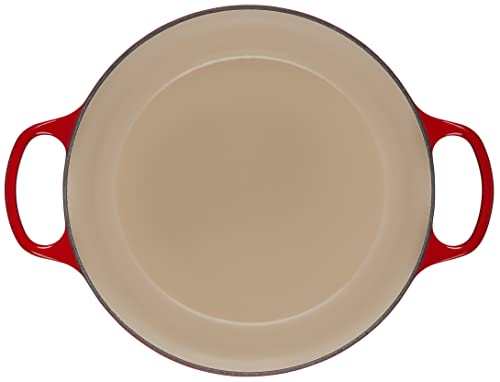 Le Creuset Enameled Cast Iron Signature Round Dutch Oven, 7.25 qt., Cerise