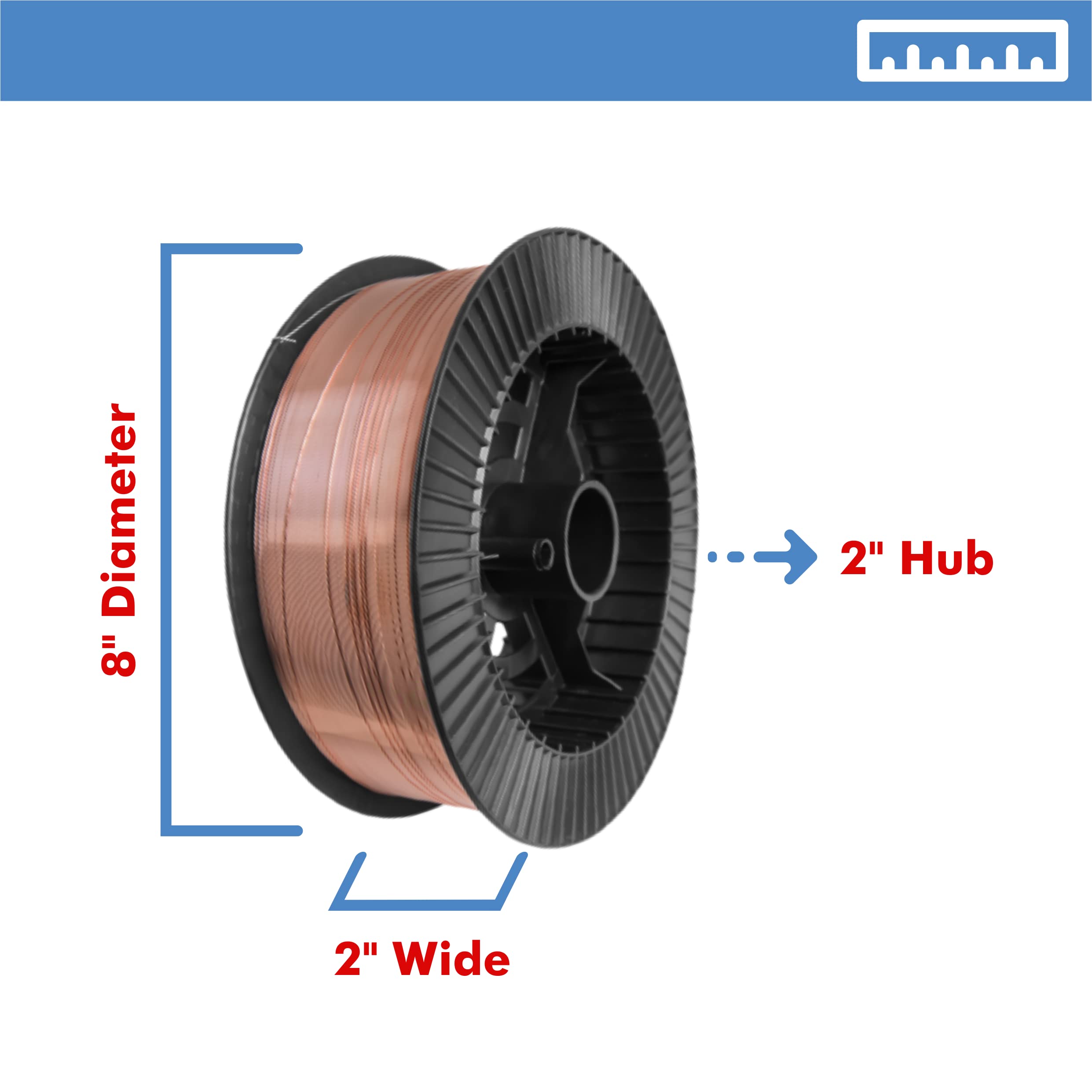 PGN Solid MIG Welding Wire - ER70S-6-0.030 Inch - 10 Pound Spool - Mild Steel MIG Wire with Low Splatter and High Levels of Deoxidizers - For All Position Gas Welding
