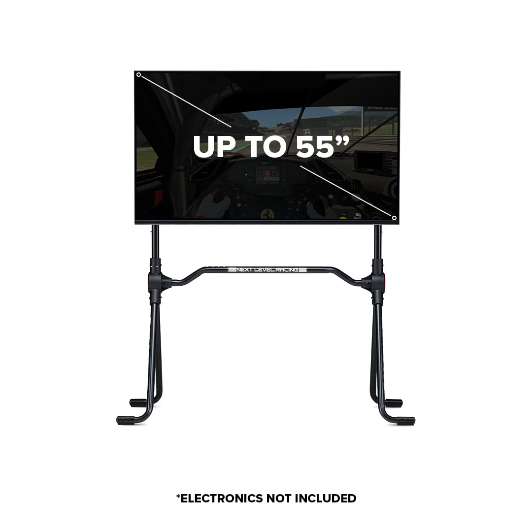 Next Level Racing F-GT Lite Formula & GT Foldable Simulator Cockpit and Lite Free Standing Monitor Stand - Bundle