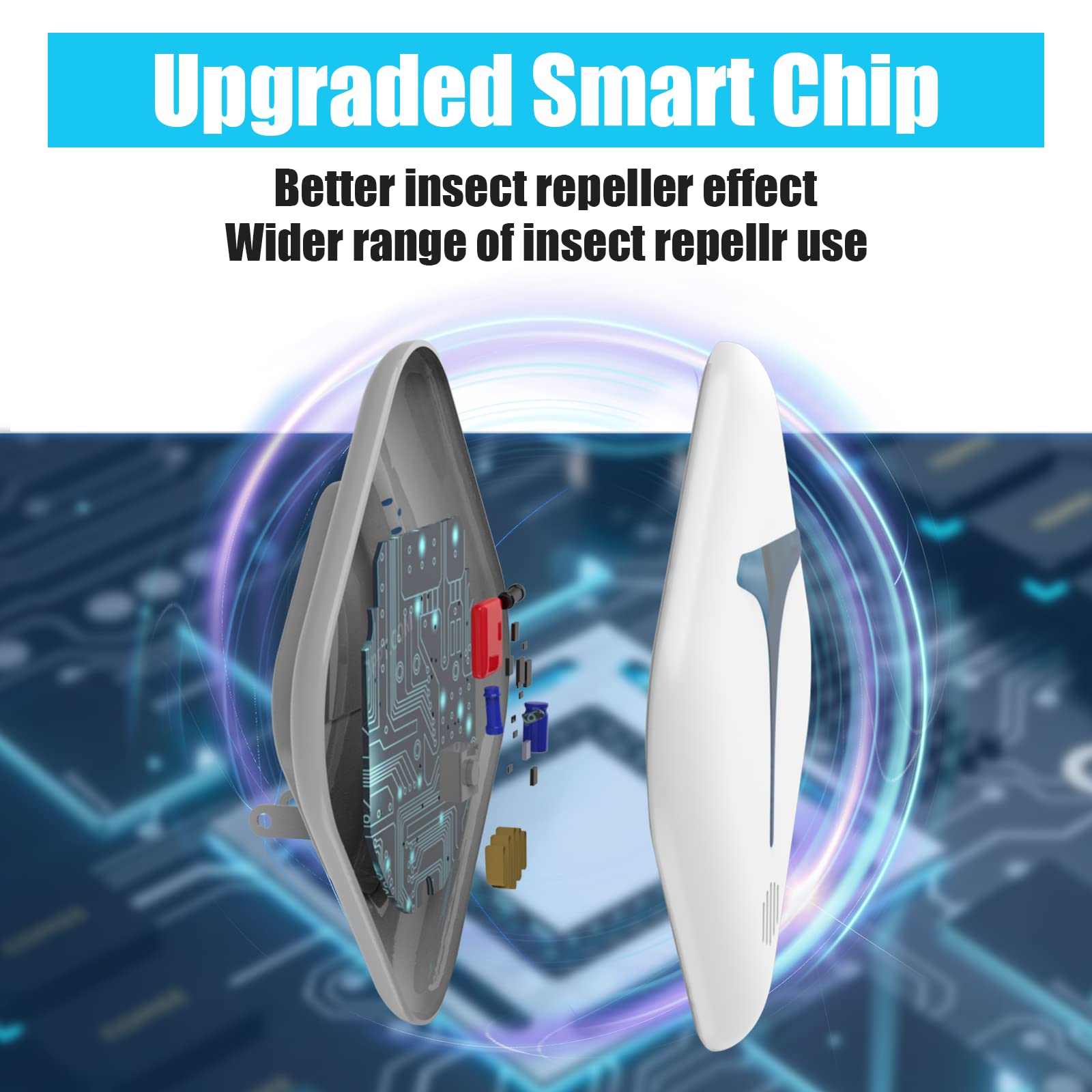 Ultrasonic Pest & Insect Repeller, Ultrasonic Repellent for Roach, Rodent, Mouse, Bugs, Mosquito, Mice, Spider, Ant,Electronic Plug in Pest Control